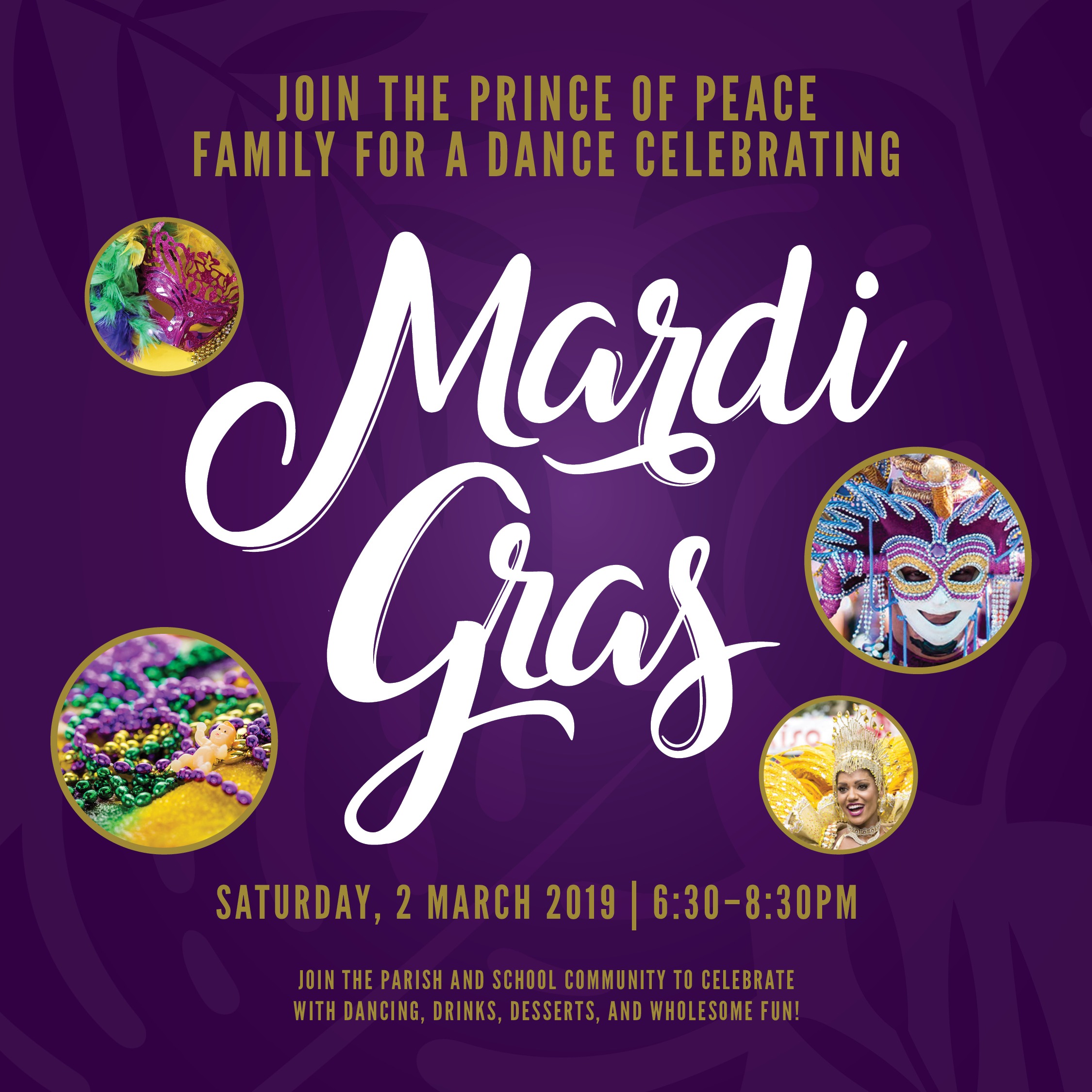 Mardi Gras Family Dance! - Prince of Peace Catholic Church & School