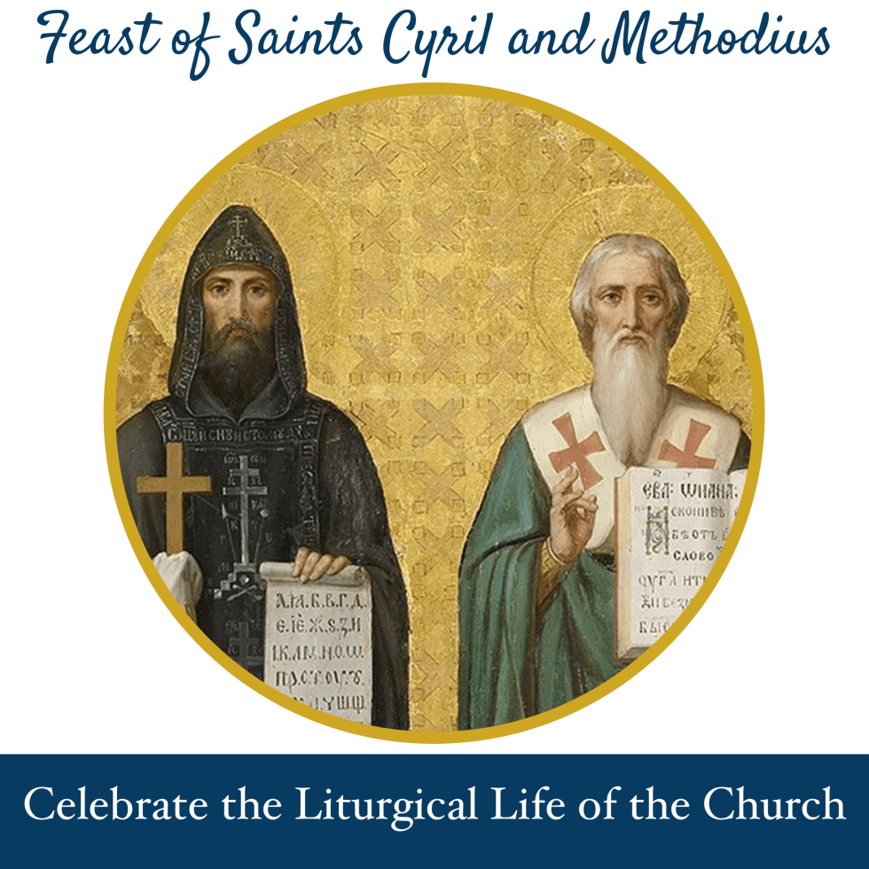 14 February: Feast of Saints Cyril and Methodius - Prince of Peace ...