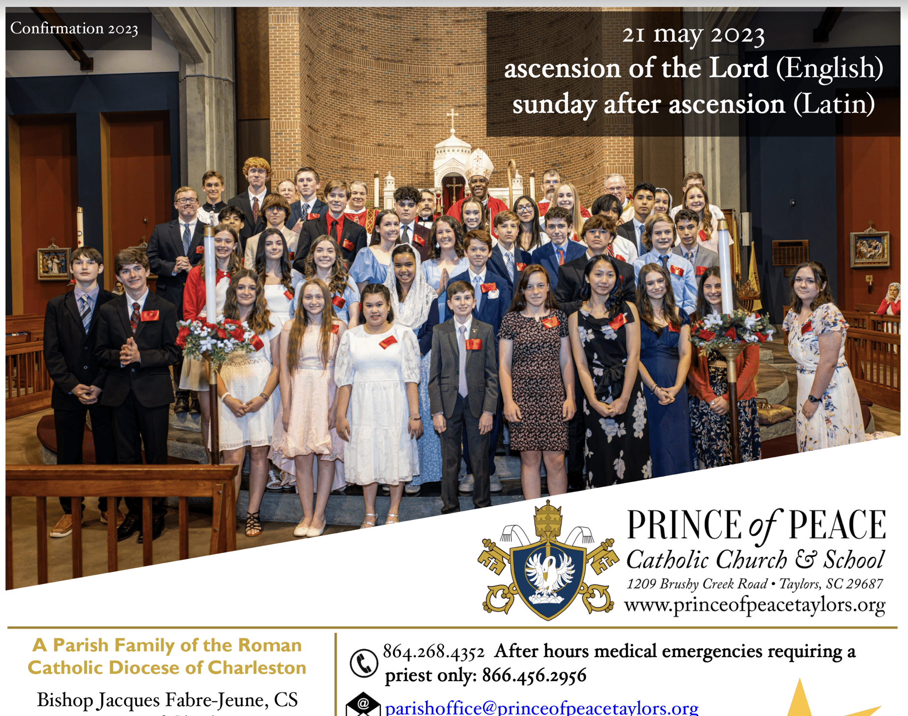21 May 2023 Bulletin - Prince of Peace Catholic Church & School