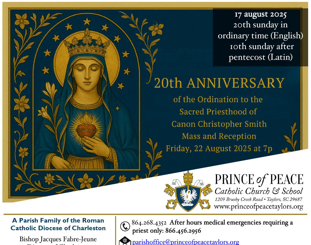 Bulletins - Prince of Peace Catholic Church & School
