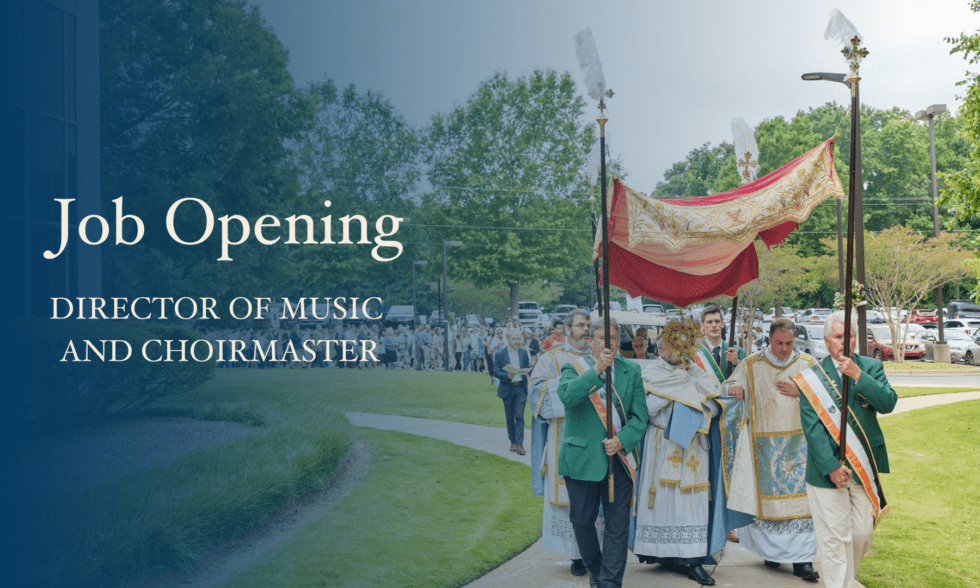 Job Opening: Director of Music and Choirmaster - Prince of Peace ...